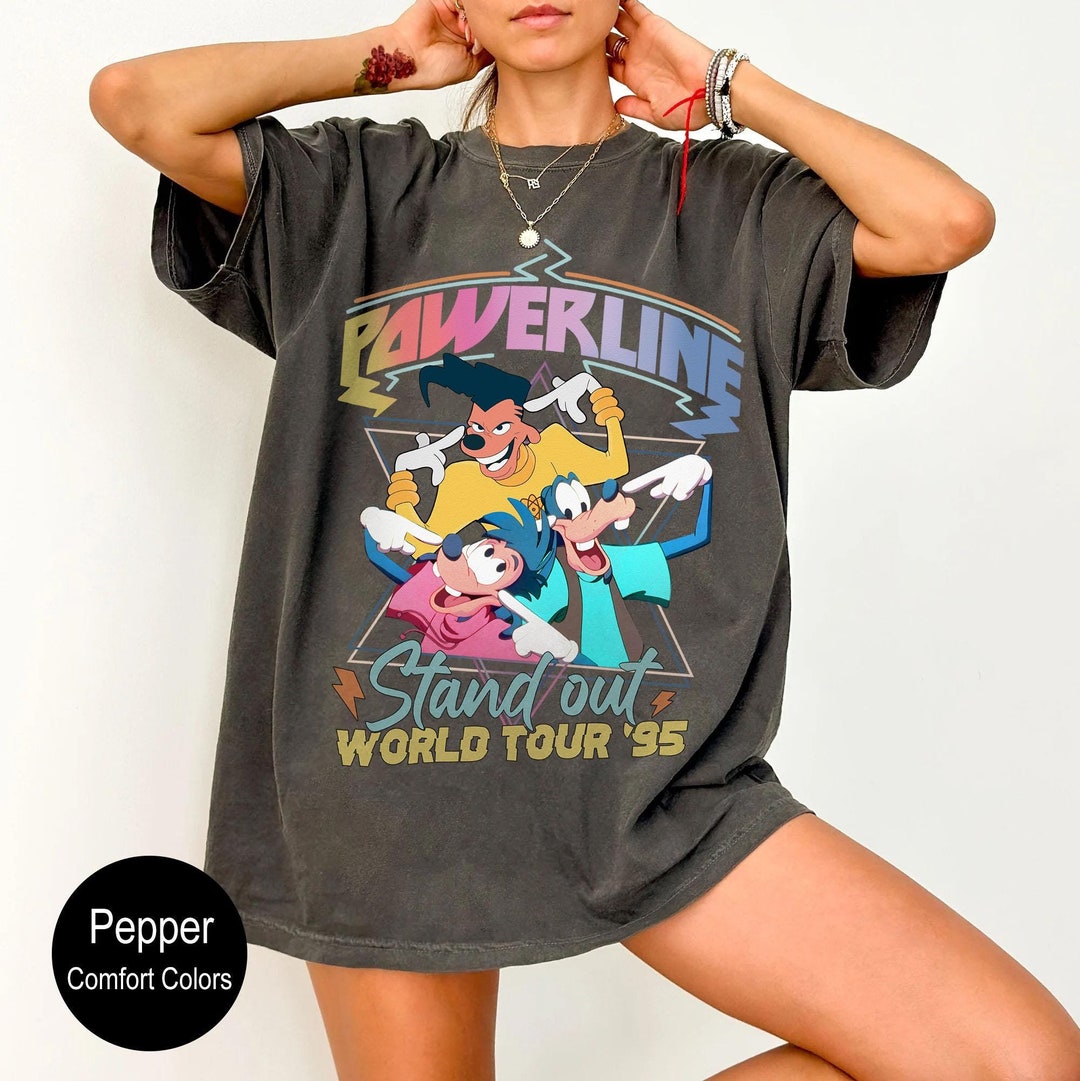 Retro A Goofy Movie Powerline World Tour 95' Shirt, Max Goofy Roxanne ...