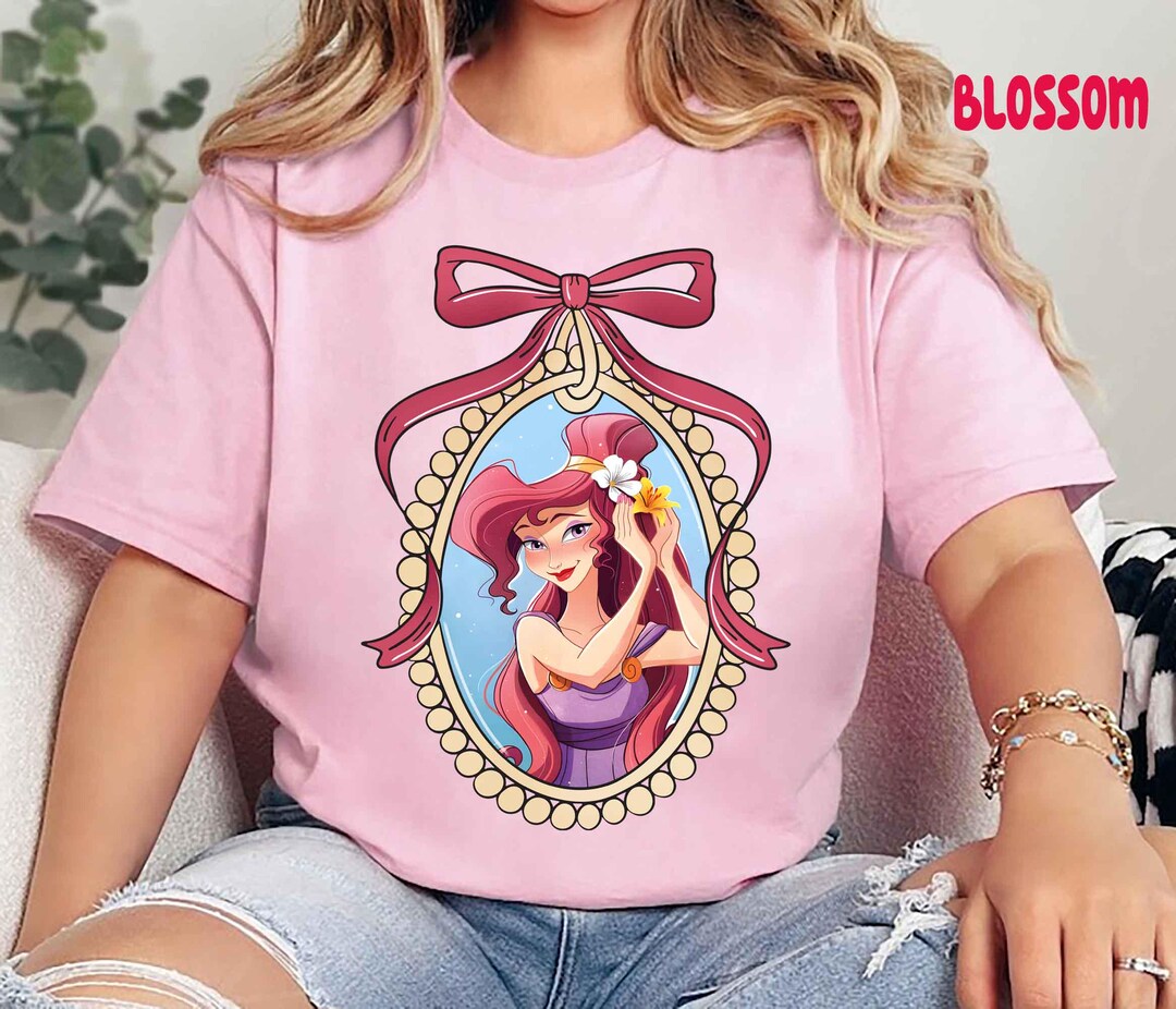 Comfort Color® Megara Coquette Bow Shirt, Greek Myth Princess Shirt ...