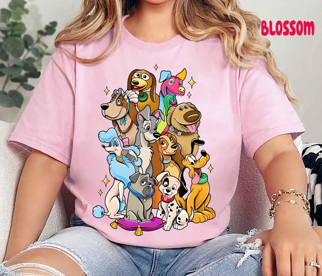 Cute Disney Dogs Shirt, Disney Dogs Lover Comfort Colors Shirt ...