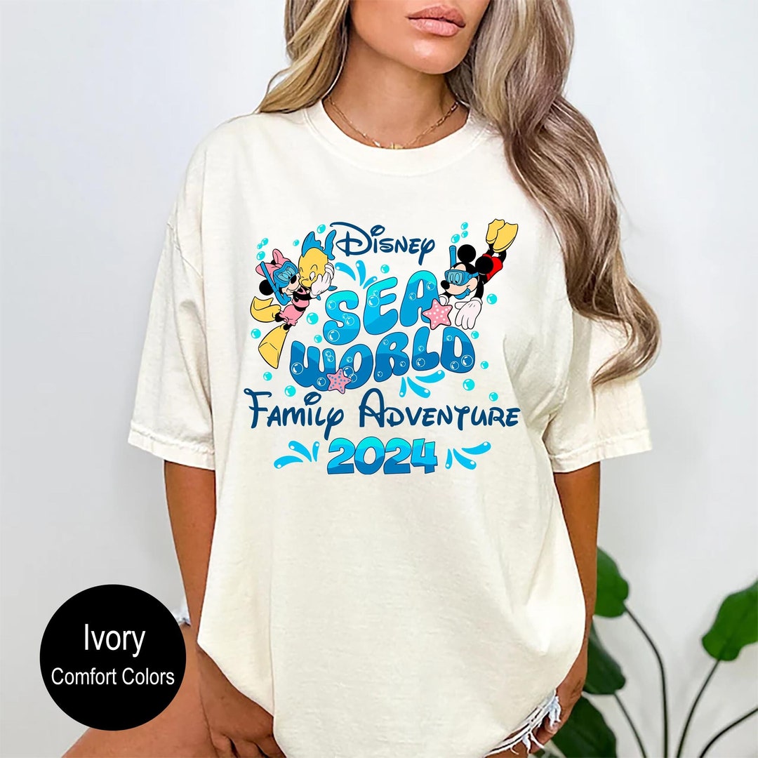 Disney Sea World Family Adventure 2024 Shirt, Sea World Shirt, Sea ...