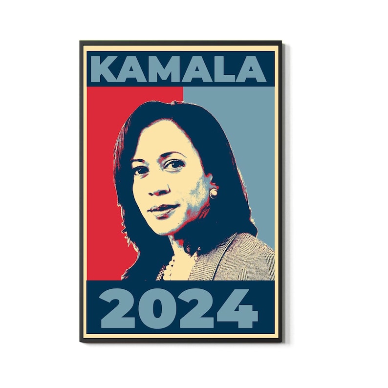 Kamala 2024 Poster, Kamala Harris Wall Art, Election Presidential ...