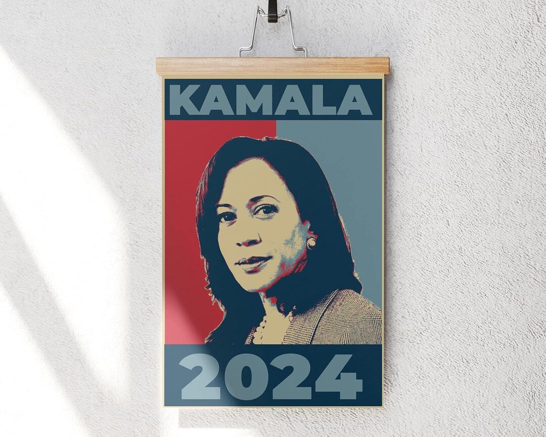 Kamala 2024 Poster, Kamala Harris Wall Art, Election Presidential ...