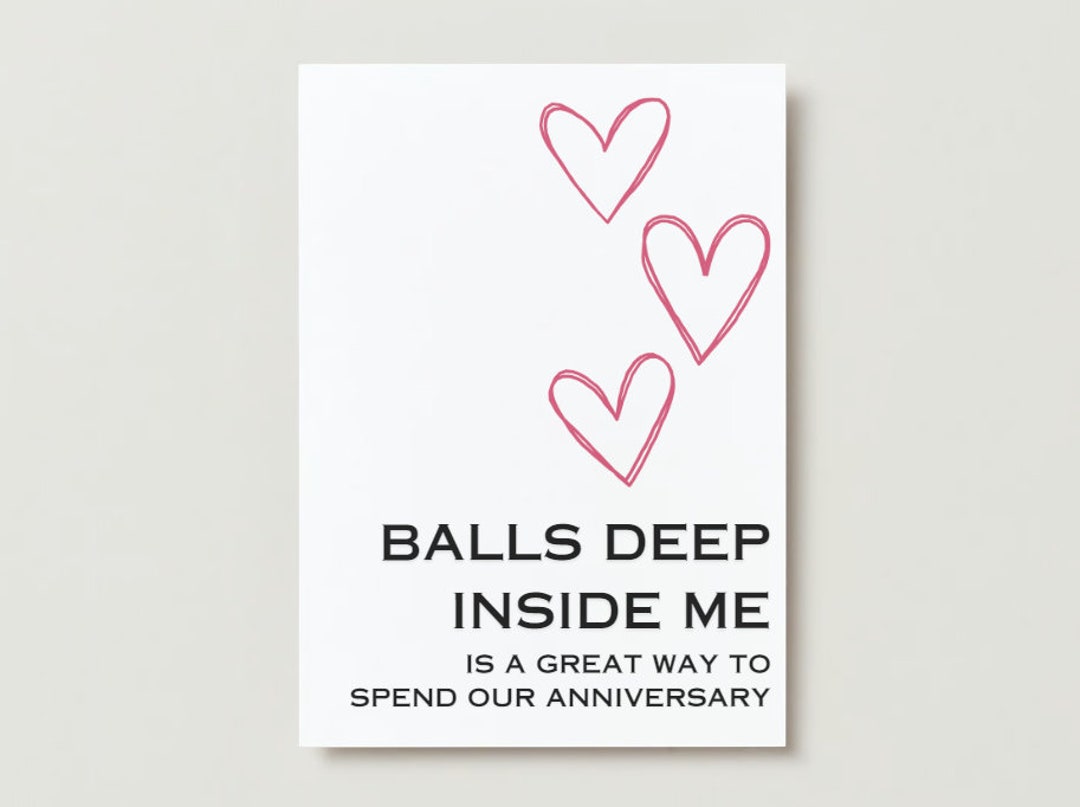 Printable Naughty Anniversary Card, Card for Husband, Boyfriend, Partner, Dirty Anniversary Card ...