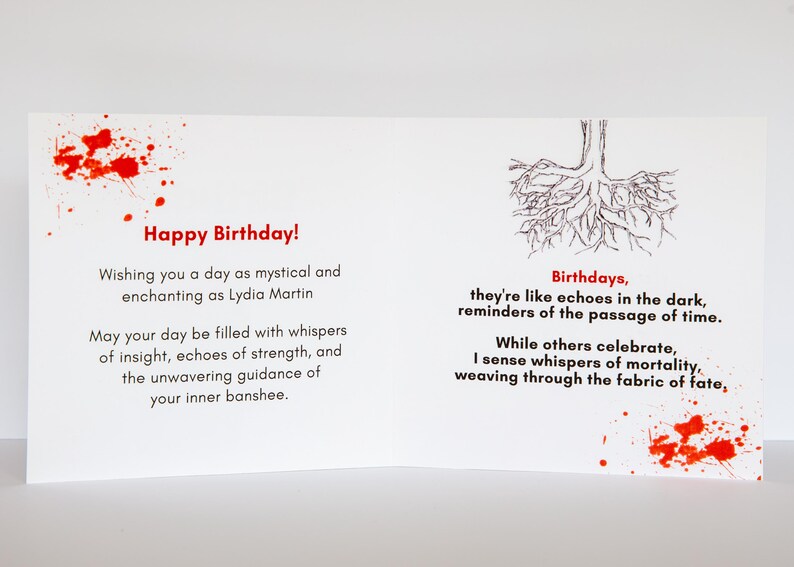 Banshee Birthday Wishes: Lydia Martin Edition - Etsy