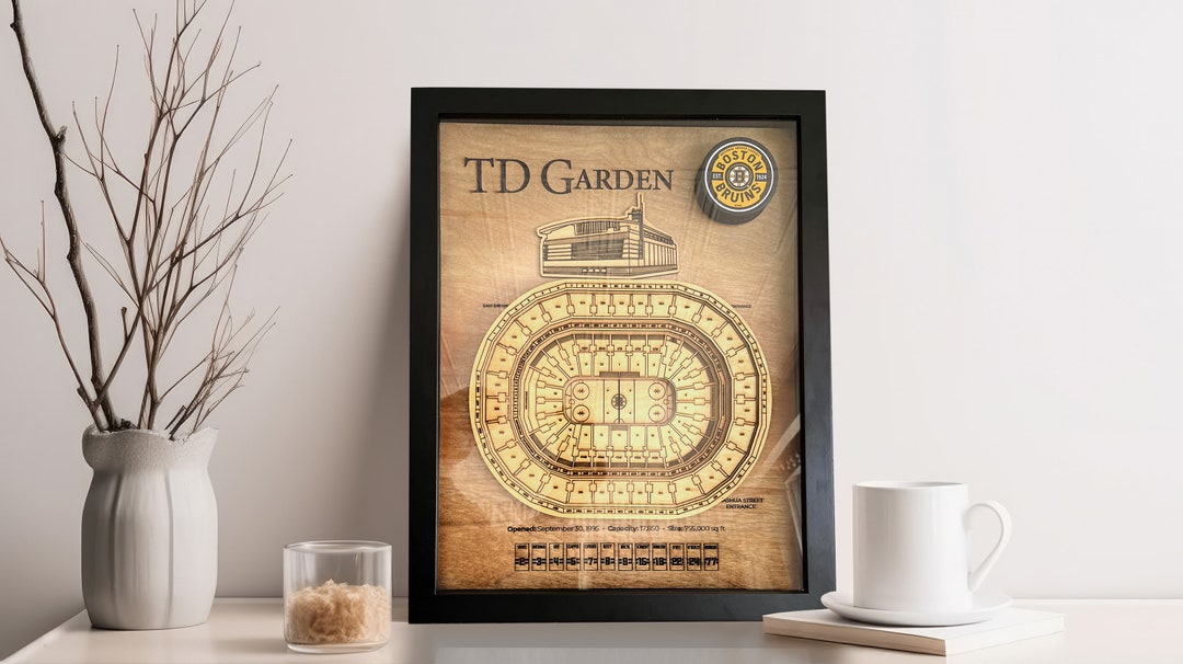 TD Garden - Boston Bruins Arena. Multi-layered Wood Wall Art - Etsy