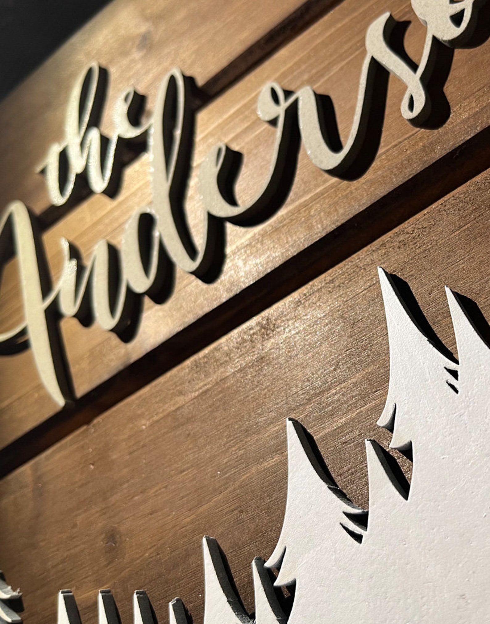 Custom Laser Engraved Family Sign - Etsy