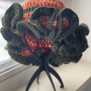 Chunky Crochet Ruffle Hat - Etsy