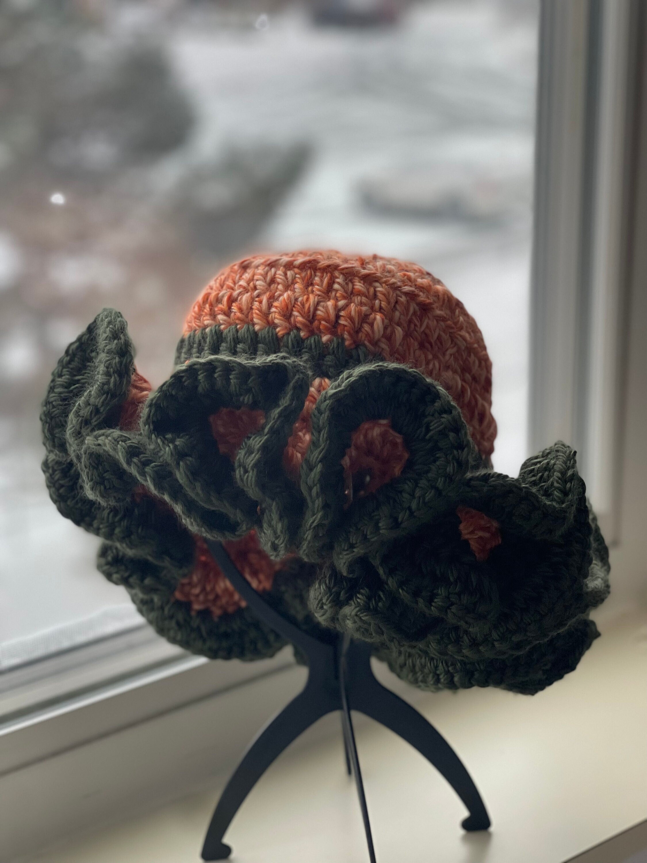 Chunky Crochet Ruffle Hat - Etsy