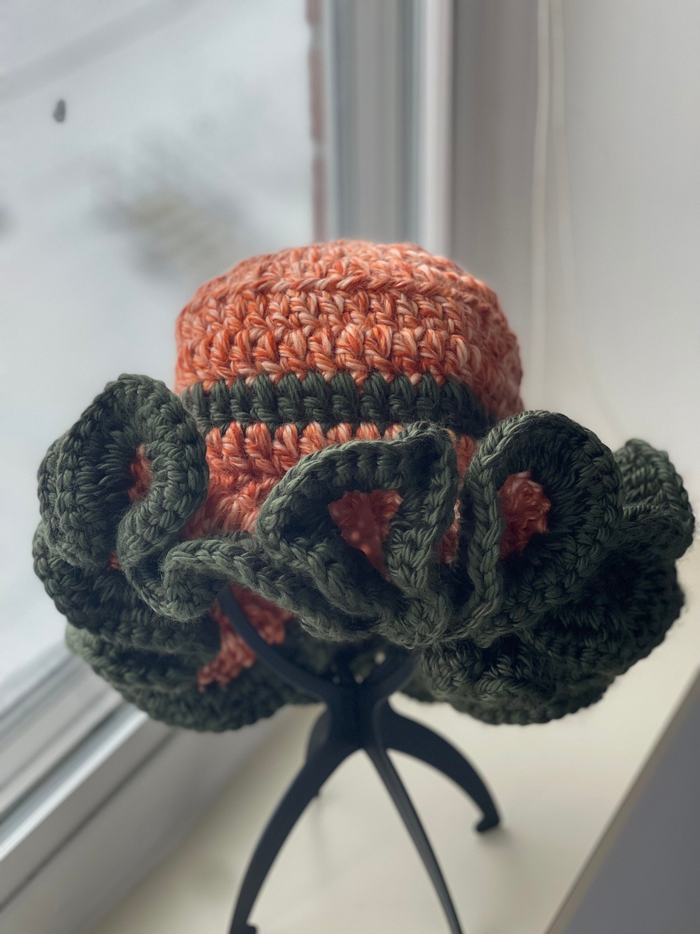 Chunky Crochet Ruffle Hat - Etsy