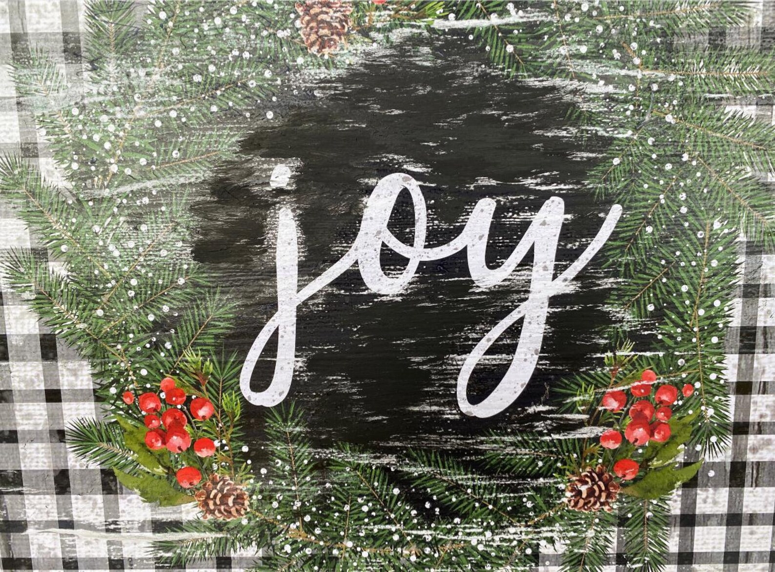 Joy Christmas Sign, Farmhouse Christmas, Joy Wreath Sign, Signs ...