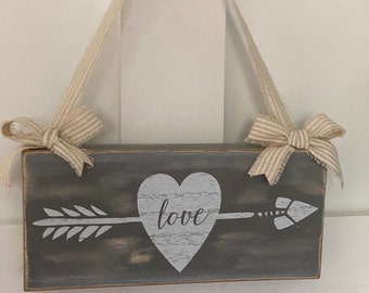 Wall Hanger, Wall Sign, Home Decor, Love Sign, Wooden Sign - Etsy