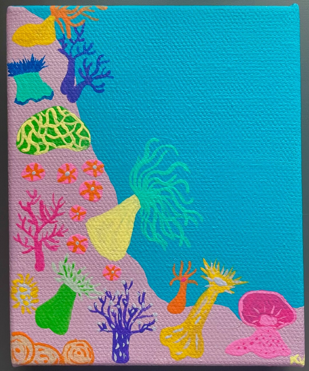 Deep Sea Coral Reef Original Painting Acrylic Painting Canvas Wall ...