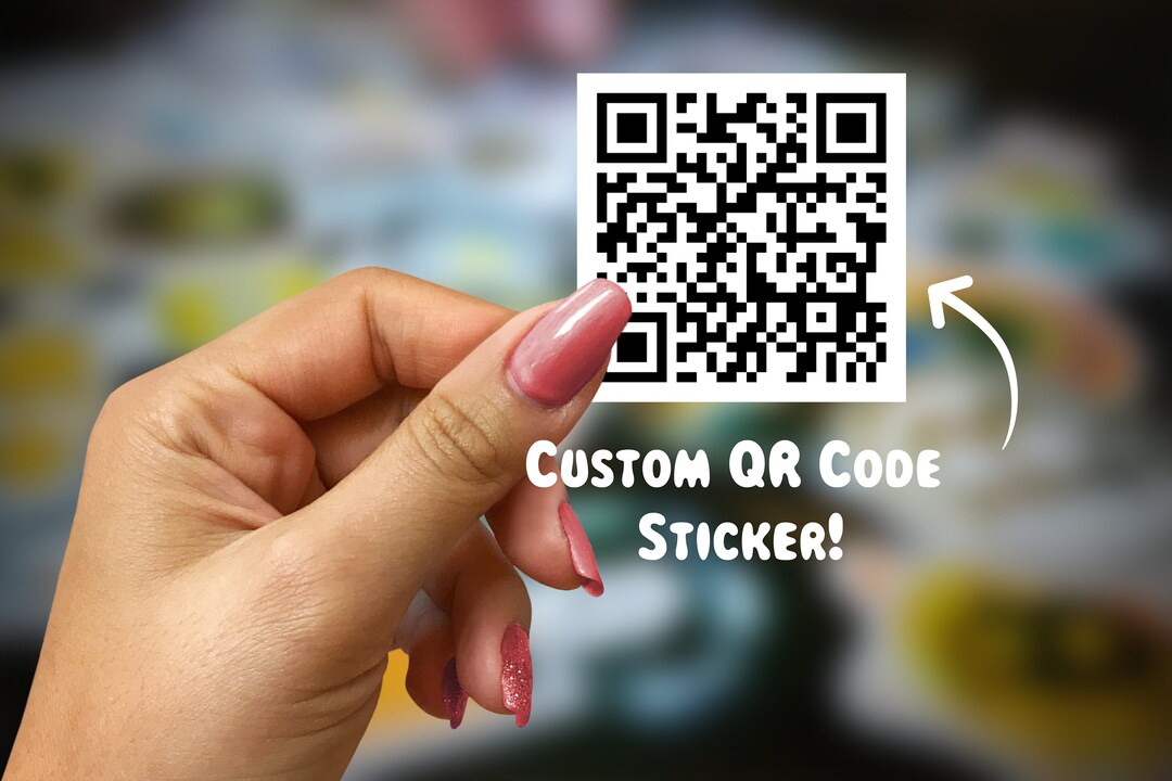 Custom QR Code Stickers for Small Business Die Cut Vinyl Waterproof ...