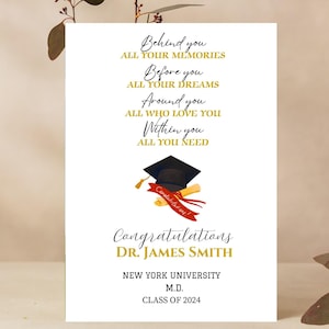 Personalized Doctor Graduation Card New Medical Doctor Residency ...