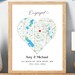 First Date Map Where We Met Map Engagement Print First Dating Paper ...