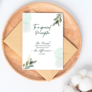 Thank You Card Set Nurse Preceptor Custom Cards for Coworker Team Staff ...