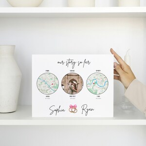 First Date Map Where We Met Engagement Print First Dating Paper ...