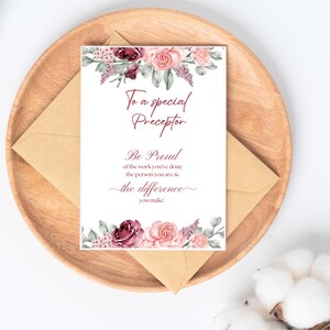 Thank You Card Set Nurse Preceptor Custom Cards for Coworker Team Staff ...