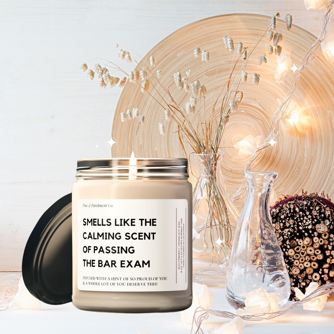 Passed Bar Exam Funny Gift Candle Bar Exam Gift Future Lawyer New ...