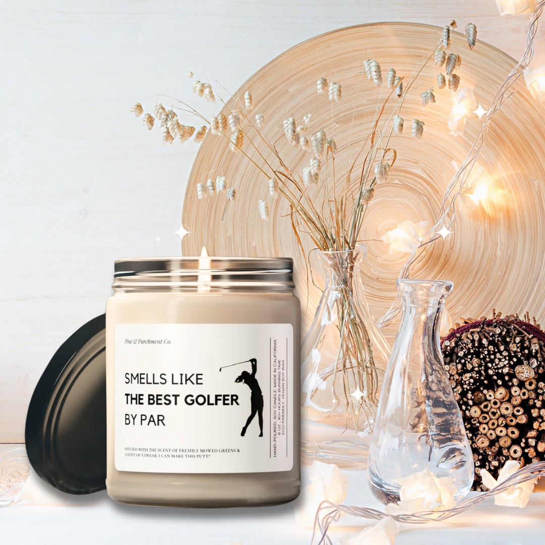 Smells Like the Best Golfer by Par Golf Gifts Funny Gift Candle ...