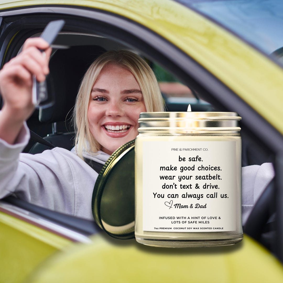 Sweet 16 New Car Driver Gifts Be Safe Don't Text Drive Sentimental ...