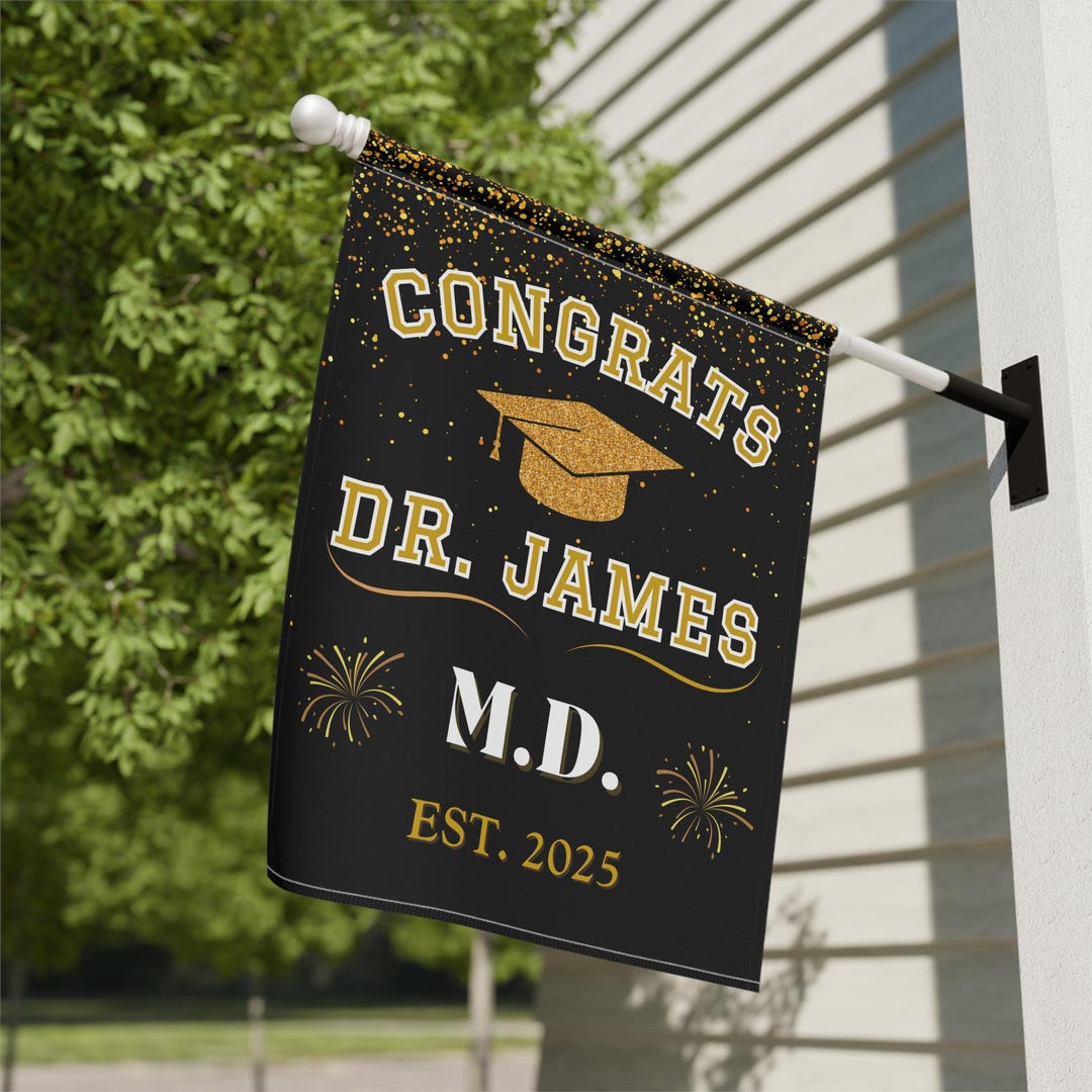 Personalized MD Graduation Yard Sign Doctor of Medicine Medical School ...