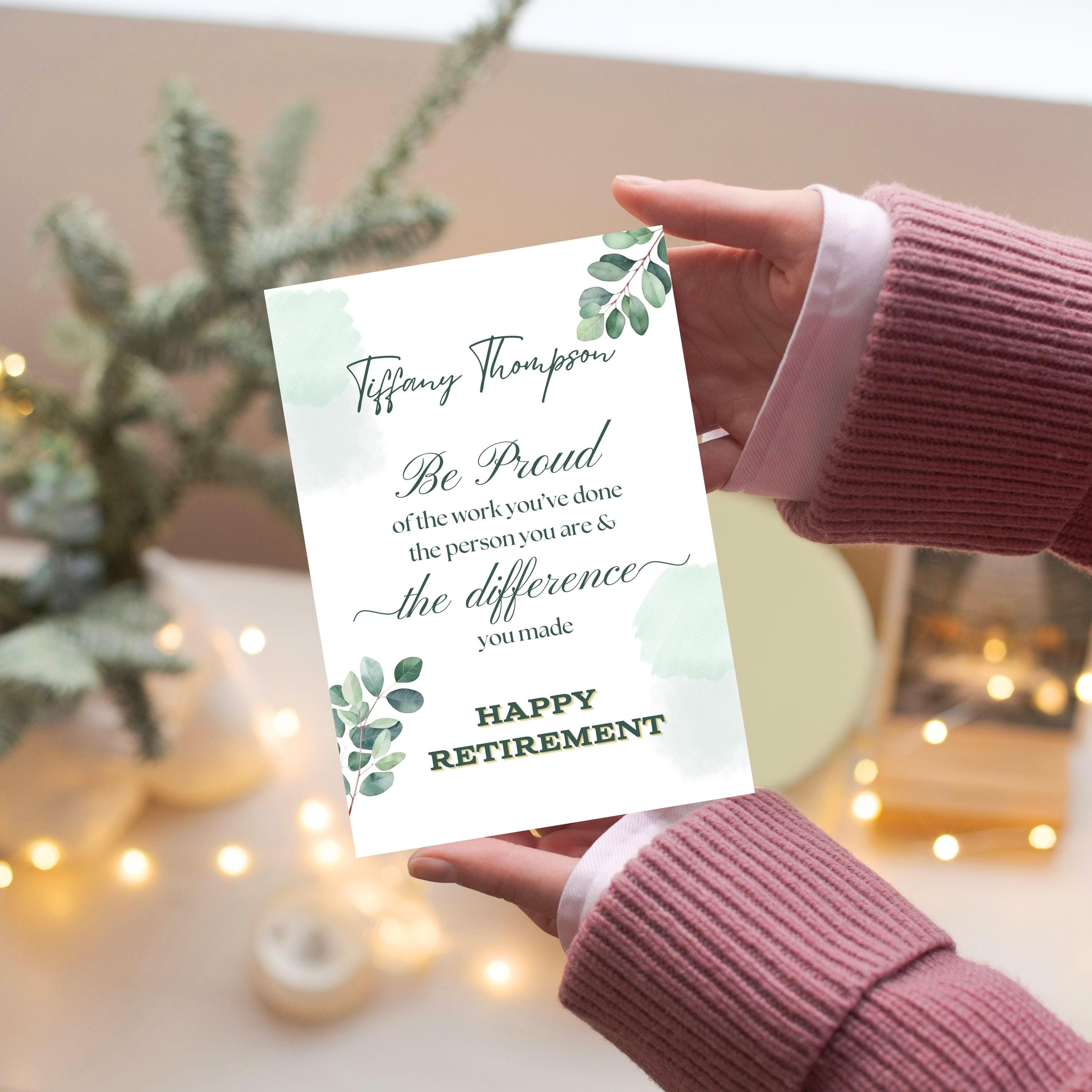 Personalized Retirement Card, Nursing Retirement Nurse Retirement for ...