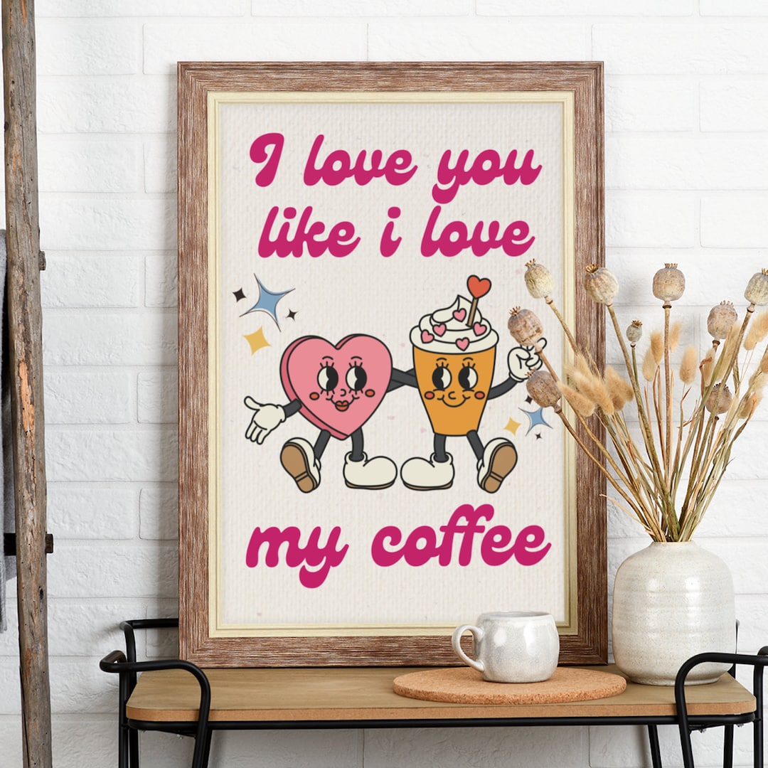 Arte Divertido De Pared De San Valentín/arte De Pared Imprimible Anti ...