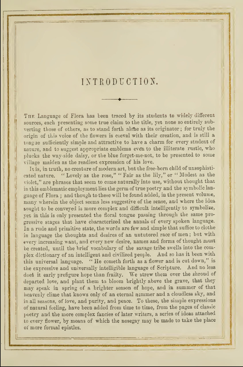 Vintage | 1800 | the Language and Poetry of Flowers | Instant Download ...