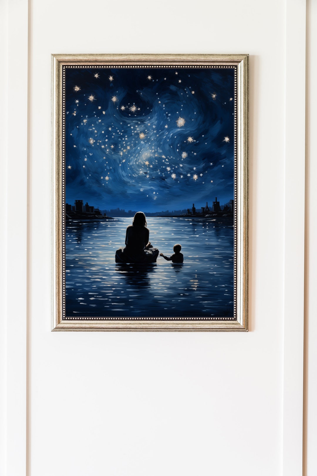 Night Landscape, Star-gazing Art, Starry Night Decoration, Starry Sky ...