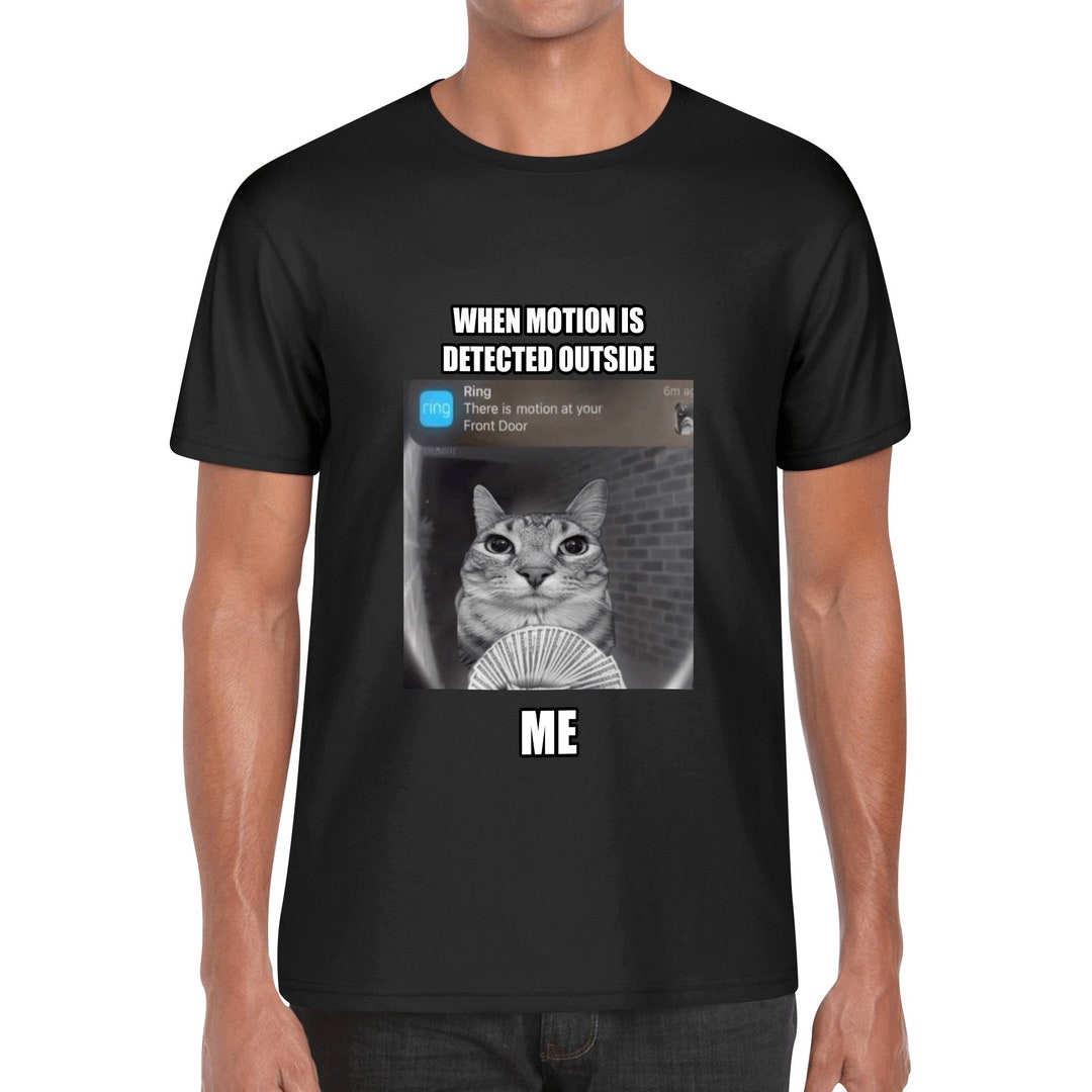 Flexing Motion Cat Funny Meme T-shirt - Etsy
