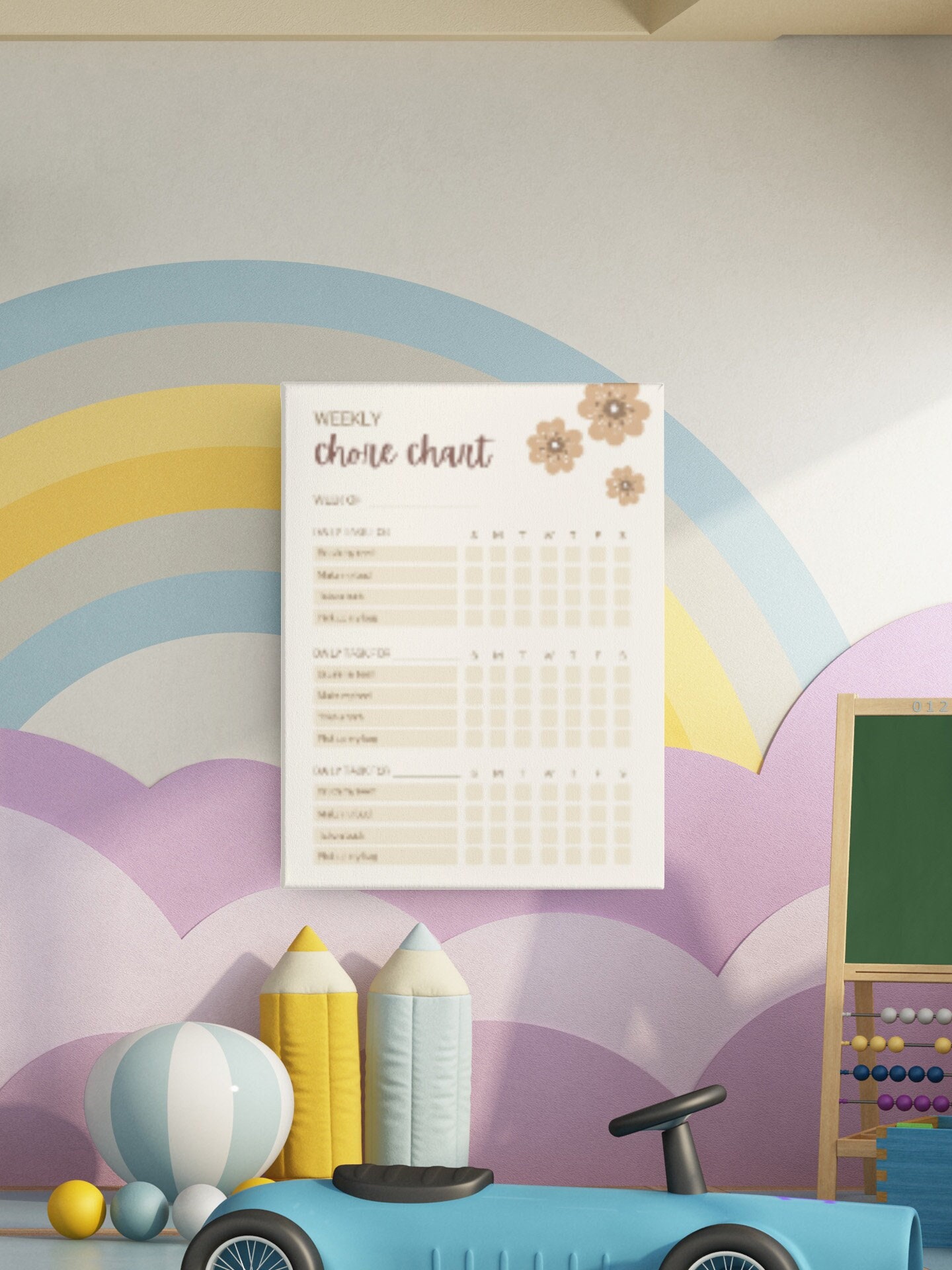 Weekly Chore Chart Chore Chart for Kids, Printable Chore Chart, Skill ...