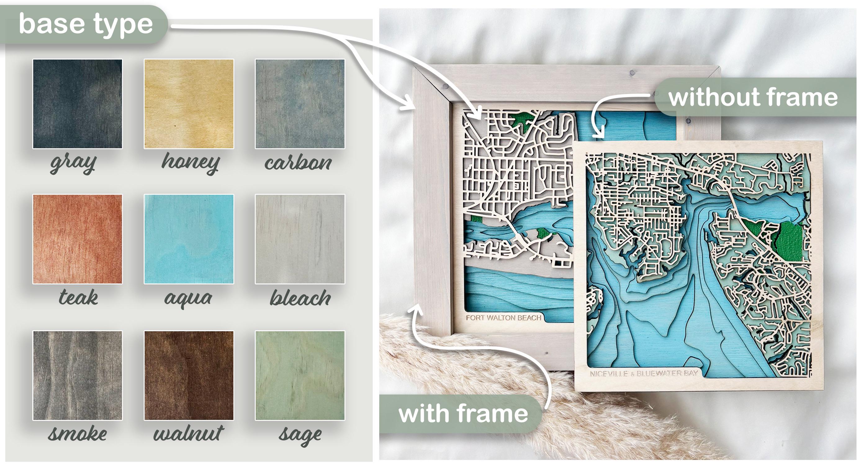 Custom 3D Map Art Wooden Map 3D Wood Topographic Map Art Custom Topo ...