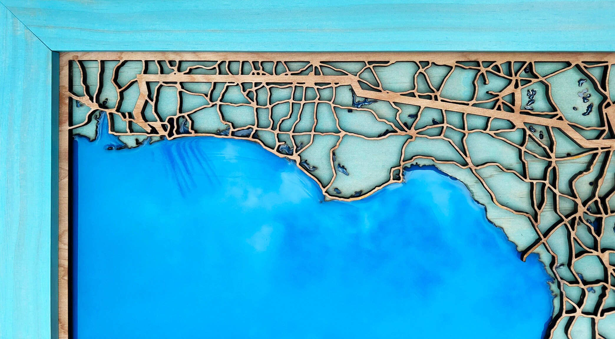 Custom City Map Wall Art Laser Cut Map Couple Gift Custom Wood Map ...