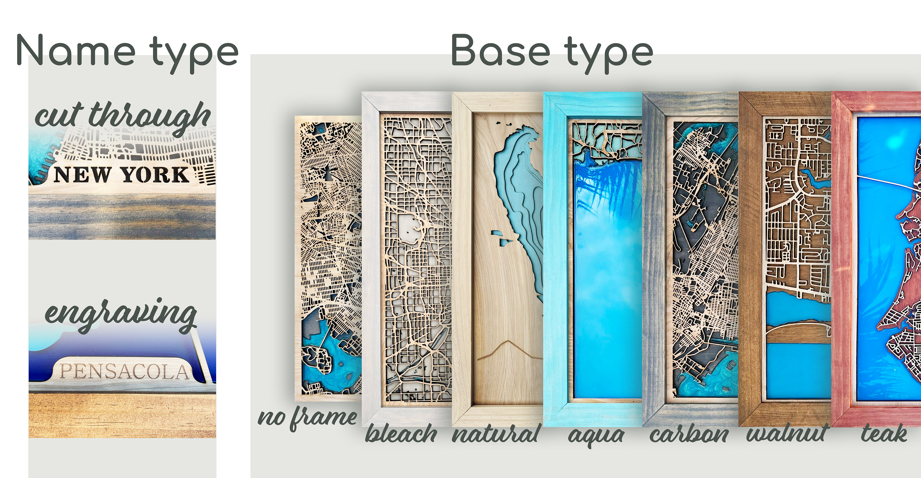 Custom City Map Wall Art Laser Cut Map Couple Gift Custom Wood Map ...