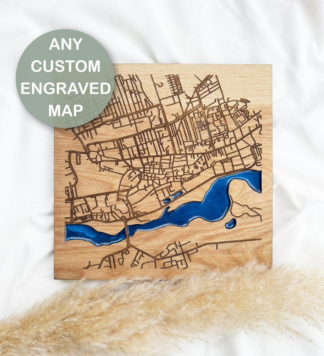 Personalized Wood Engraved Map, Laser Cut Travel Map, Places Visited ...