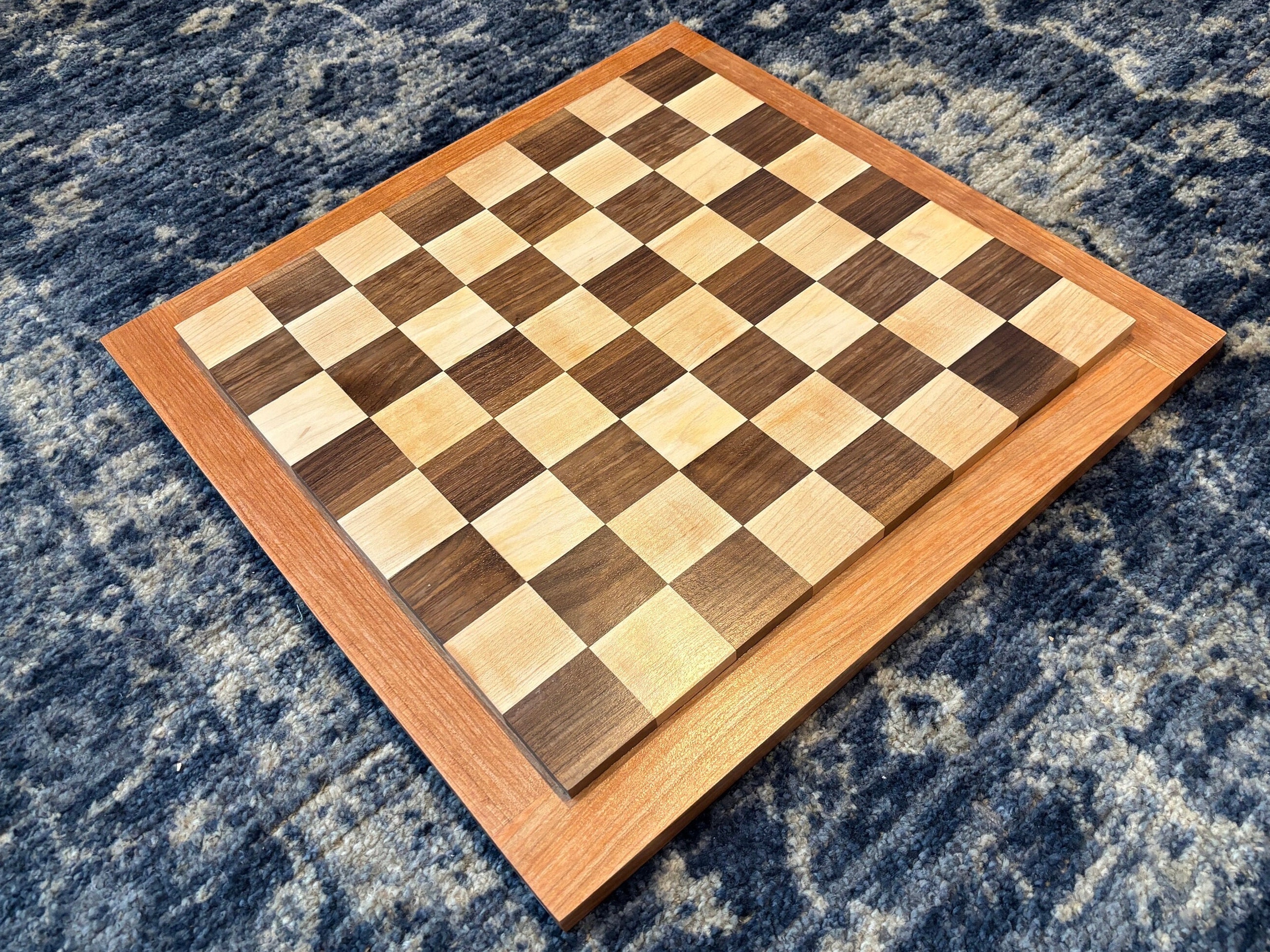 Walnut & Maple Chess Board - Etsy