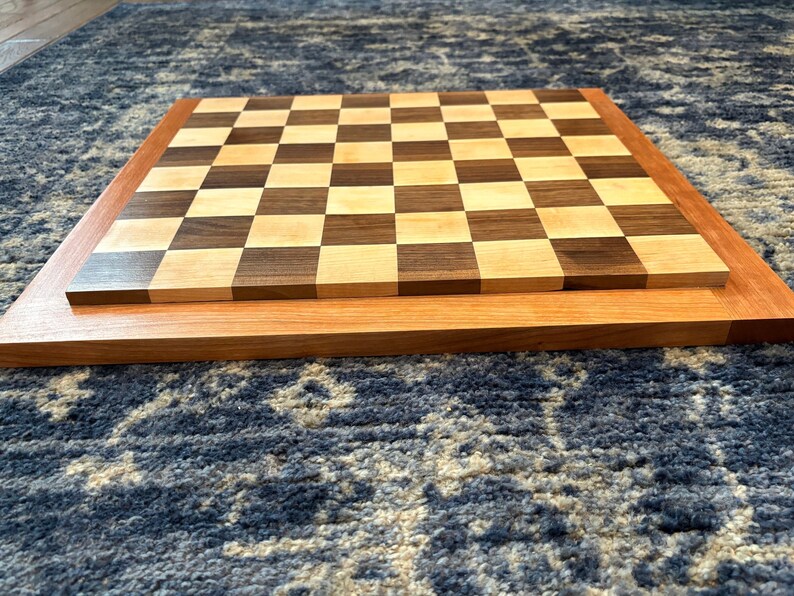 Walnut & Maple Chess Board - Etsy