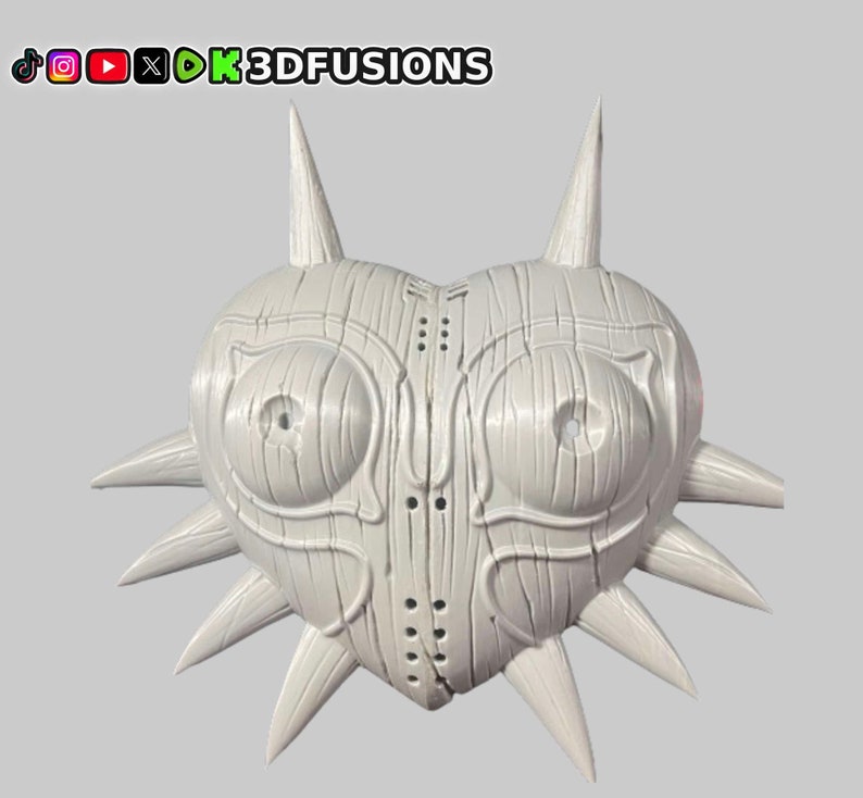 Majoras Mask 3D Printed Gray or Acrylic Painted - Etsy