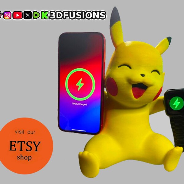 Pikachu Phone Stand - Etsy