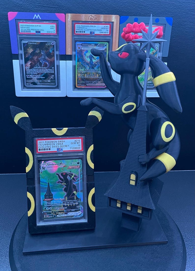 Umbreon Vmax Moonbreon PSA Graded Card Display Stand Pokemon 151 Promo ...