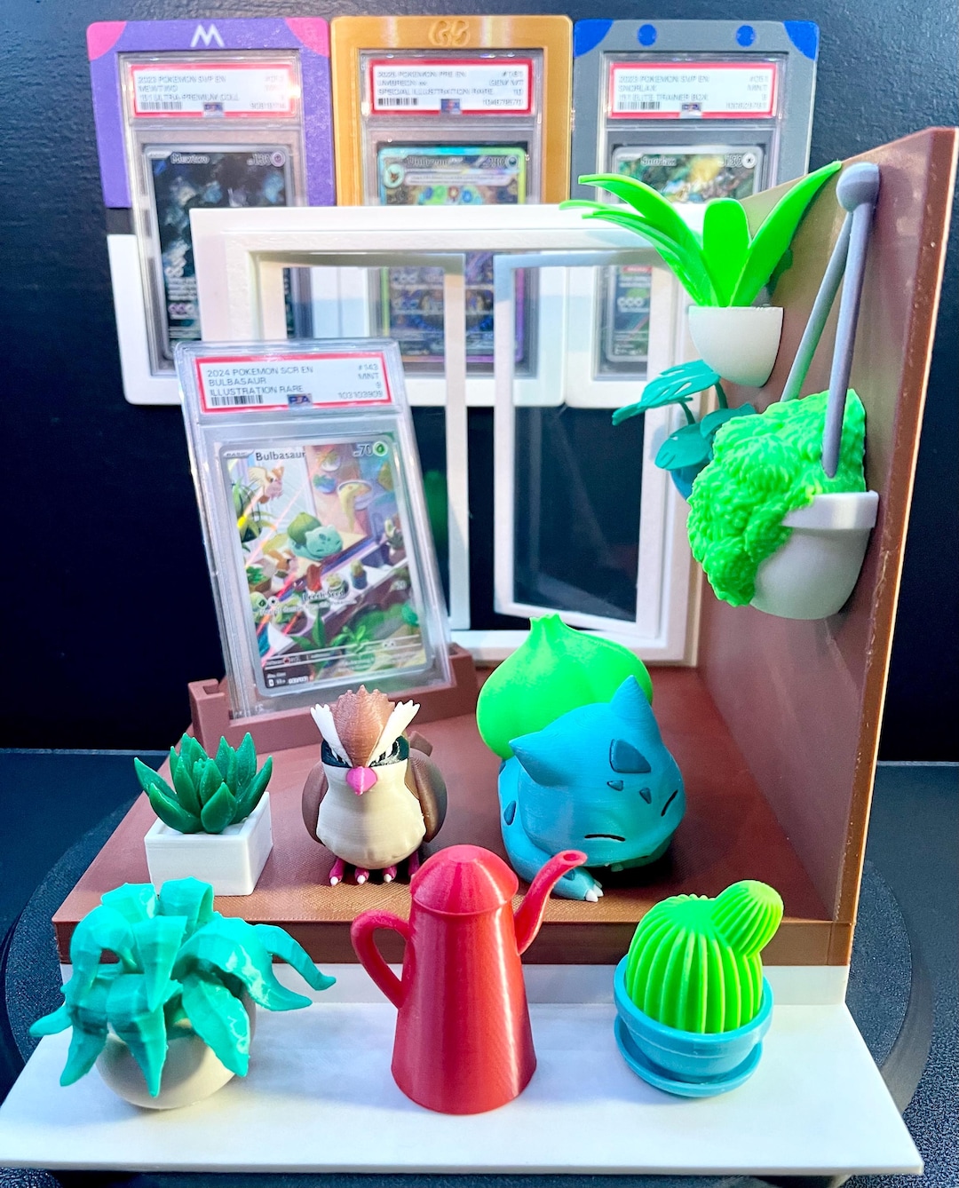 Bulbasaur Stellar Crown Illustration XL PSA Graded Card Display Stand ...