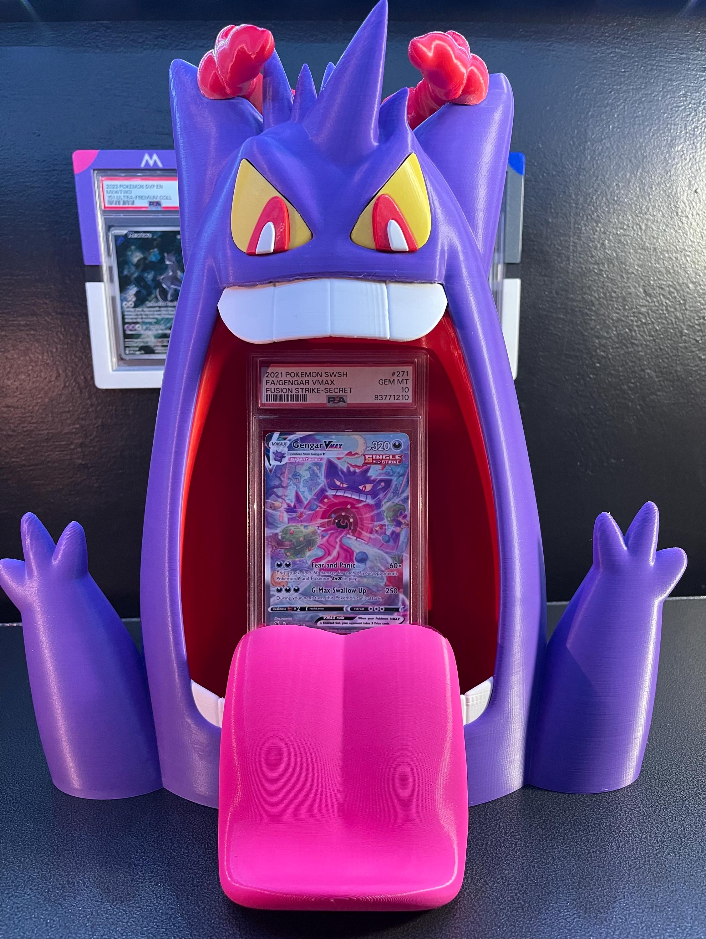 Gigantamax Gengar Vmax PSA Graded Card Display Stand Pokemon 151 Promo ...