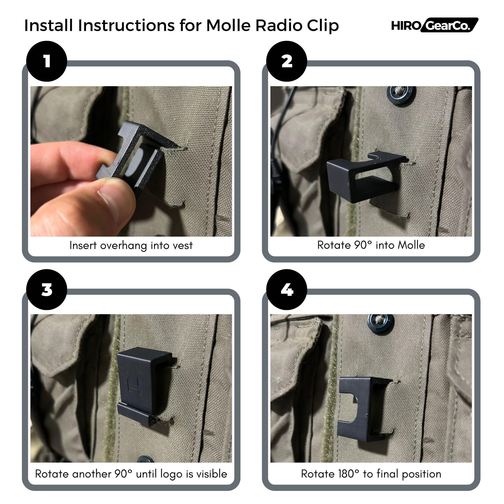 Molle Radio Clip 2 Pack | Law Enforcement Equipment - Etsy