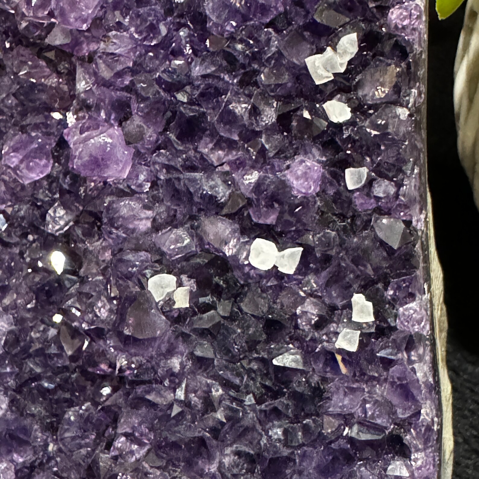 Amethyst Geode Cluster Cut Base – Dark Purple Crystals, Uruguay ...