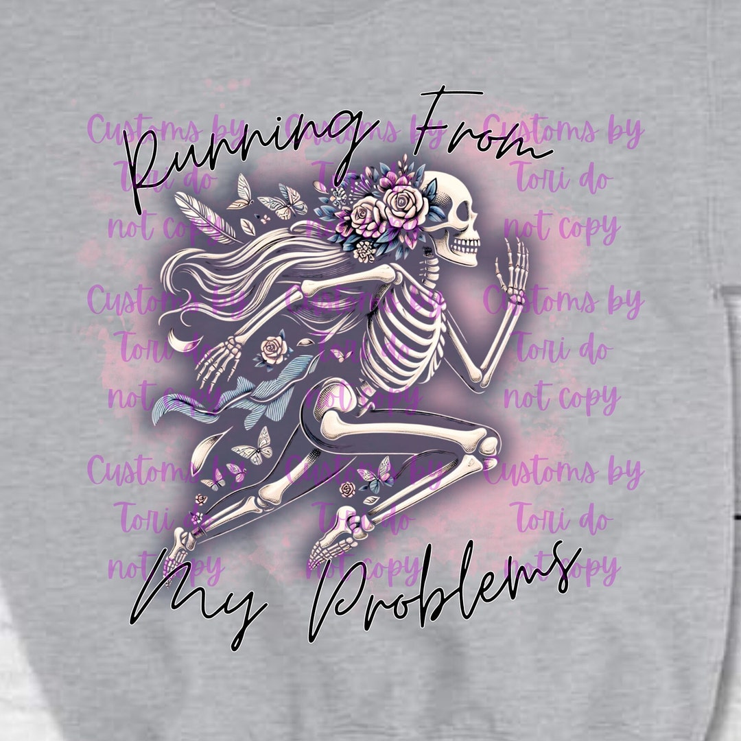 Running From My Problems PNG - Etsy