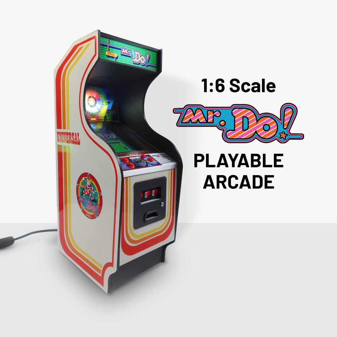 1:6 Scale Mr Do Arcade Playable Model. Scaled to Replicade 1/6 Arcades ...