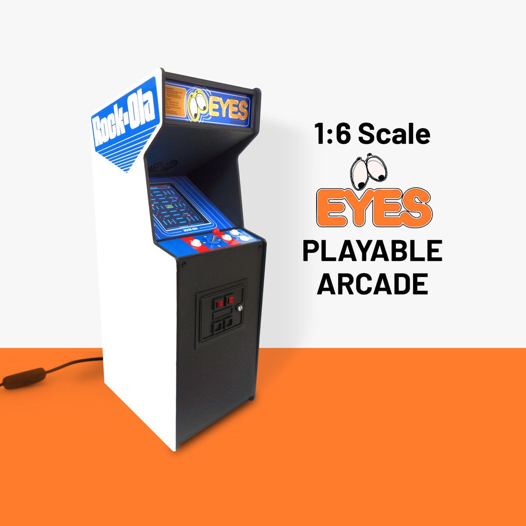 1:6 Scale Eyes Arcade Playable Model. Scaled to Replicade 1/6 Arcades ...