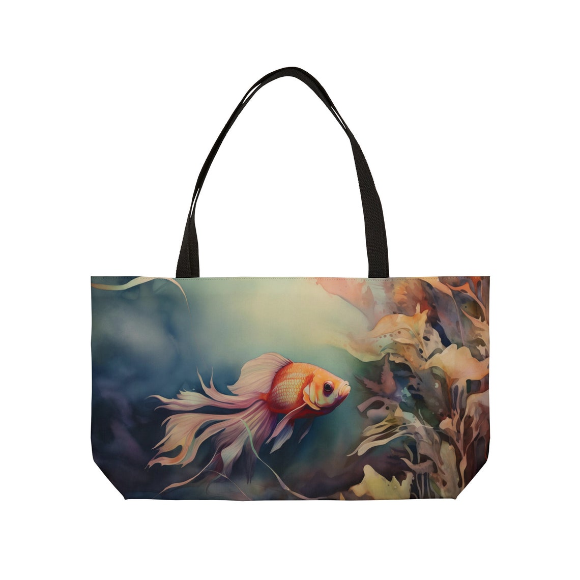 Goldfish Weekender Tote Bag Aquarium Large Tote Bag Fish Tote Bag for ...