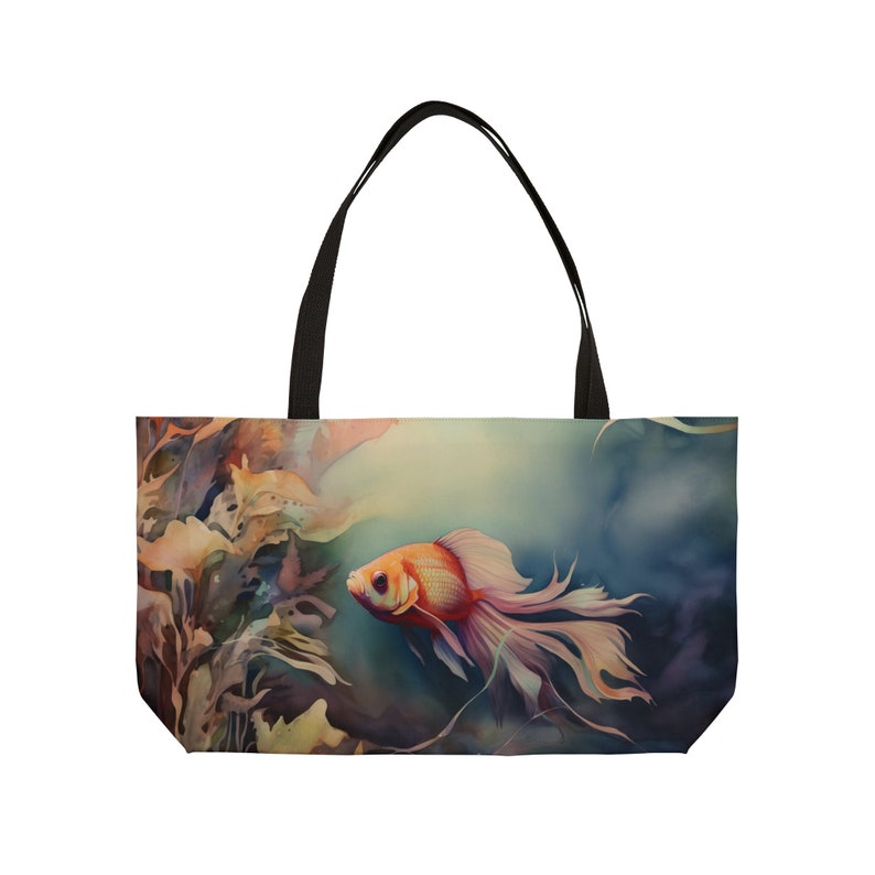 Goldfish Weekender Tote Bag Aquarium Large Tote Bag Fish Tote Bag for ...